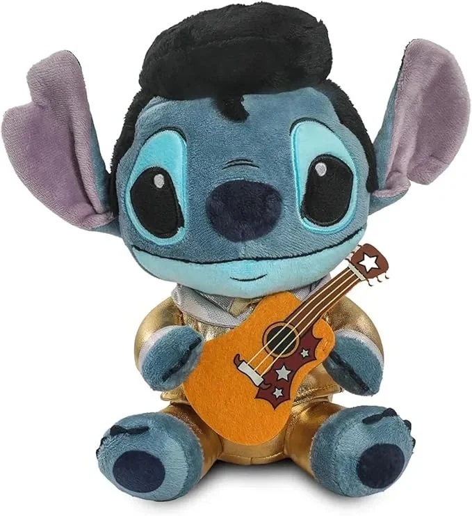 Stitch Elvis Im Goldenen Anzug, Kidrobot-Plüschtier, 25 Cm – Disney ...